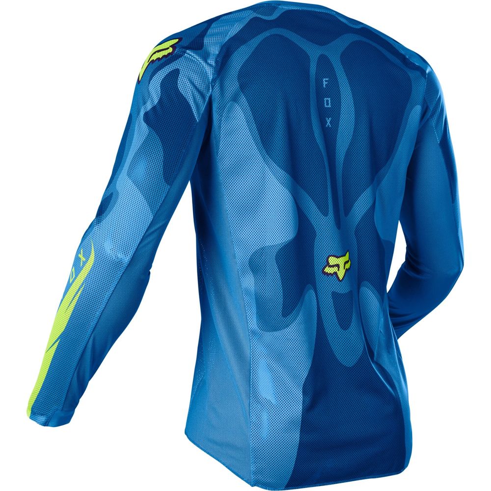 Camisa Fox Airline Exo Cinza/Azul - Fox Racing BR