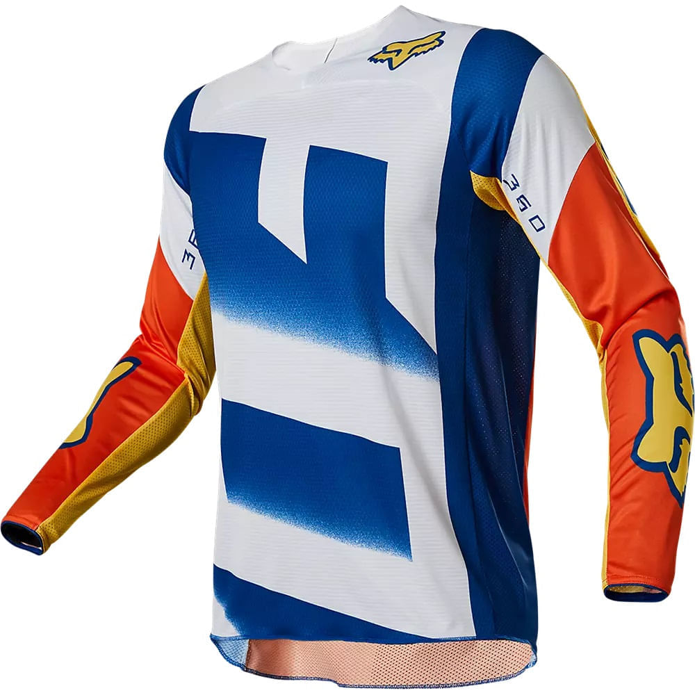 CAMISA FOX 360 RKANE LARANJA AZUL - Fox Racing BR