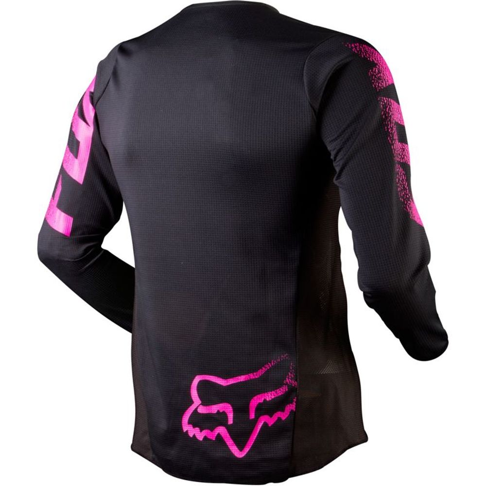 CAMISA FEMININA FOX BLACKOUT PRETO/ROSA - Fox Racing BR